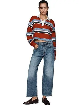 PISTOLA Larsen High-rise Relaxed Flared Jeans In Medium Wash - Stardew