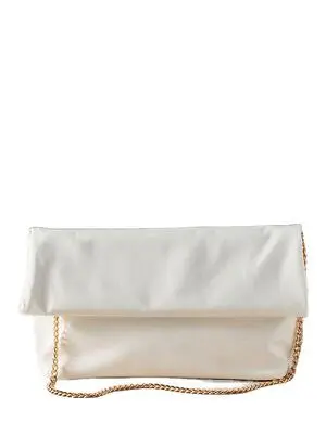 MODA LUXE Angela Oversized Envelope Clutch - Ivory