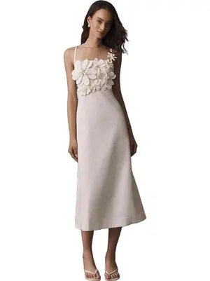 Mestiza New York Esperanza Appliqué Midi Dress - Ivory