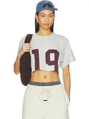 SKIMS Super Cropped T-shirt - Currant19 Print