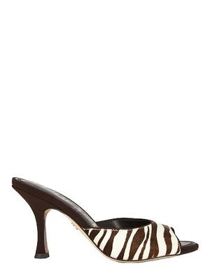 Sam Edelman Jeanie Suede Open-toe Mules - Chocolate Multi