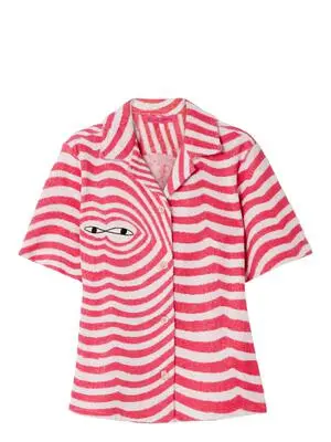 THE ELDER STATESMAN Cotton Shirt - Red