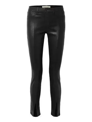L'Agence Coated High-rise Skinny Jeans - No