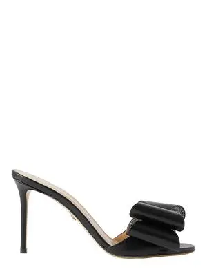 MACHMACH Crystal Embellished Leather Mules - No