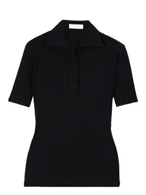 GIULIVA HERITAGE Giuliva Heritage Collection Ribbed Modal And Silk-Blend Jersey Polo Shirt