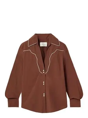 JOHANNA ORTIZ Johanna Ortiz Cotton-Poplin Shirt With Curved Hem