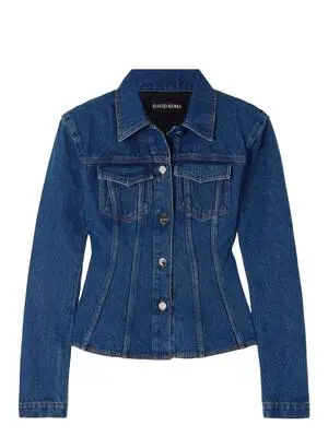 David Koma Pure Cotton Denim Jacket - Blue