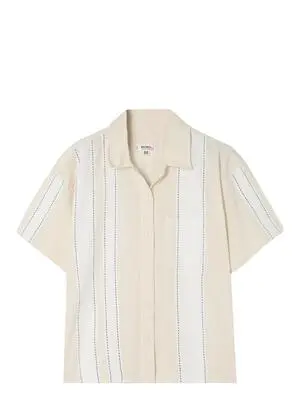 LEMLEM Striped Cotton-blend Shirt - No