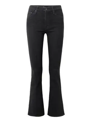 MOTHER Mid-rise Flared Jeans - Black