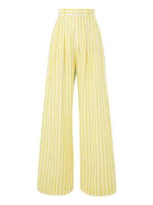 PETAR PETROV High-waisted Silk Wide-leg Trousers - No