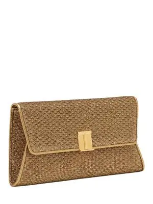 TOM FORD Metallic Clutch - Brown