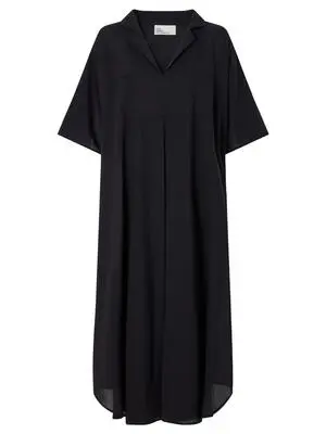 Lisa Marie Fernandez Lightweight Cotton Paneled Maxi Dress - Black