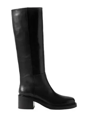 AeydĒ Taito Leather Knee High Boots - Black