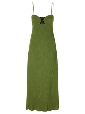 Johanna Ortiz Dream Spinner Cutout Maxi Dress - Green