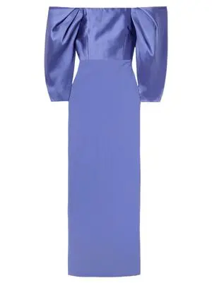 Solace Off-the-shoulder Straight-fit Gown - No