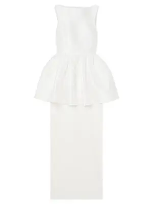 Solace Alda Ruffled Maxi Dress - White
