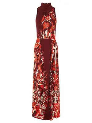 Johanna Ortiz Printed Maxi Dress - Red