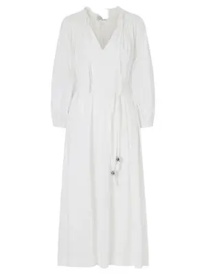 Lisa Marie Fernandez Embellished Cotton-voile Midi Dress - No