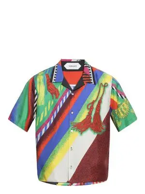 Versace Pattern-printed Short-sleeved Shirt - Multicolor
