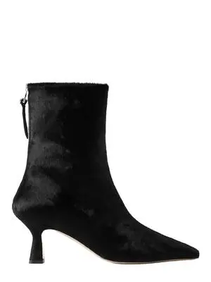 AeydĒ Elina Pony Hair Ankle Boots - No