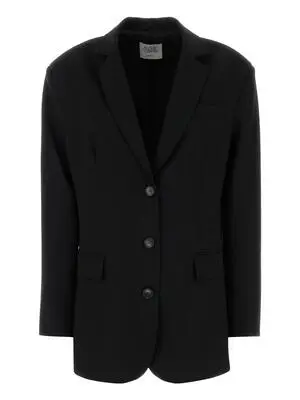 LE SULLY STUDIO Stretch Wool Blend Blazer - Black