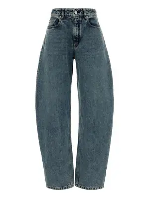 Alaïa Wide-leg Denim Jeans - Blue
