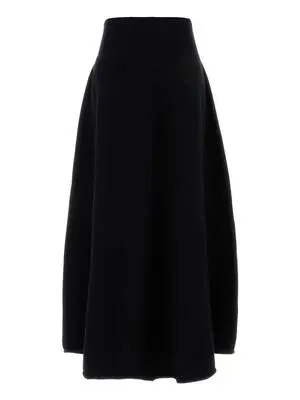 Extreme Cashmere Stretch Cashmere Blend Skirt - Black
