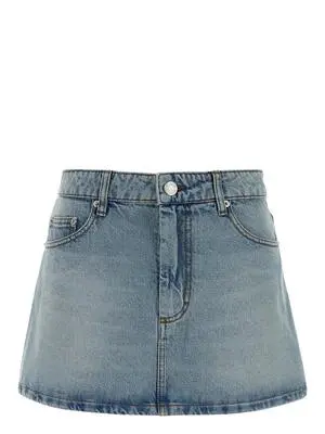 AMI Paris AMI Denim Mini Skirt Blue
