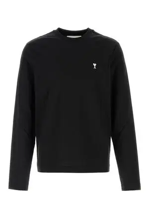 AMI Paris Cotton T-shirt - Black