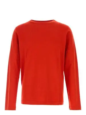 Extreme Cashmere Cotton And Cashmere Blend Crew Neck Sweater - Red