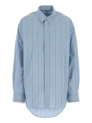 AMI Paris Embroidered Poplin Oversized Shirt - White