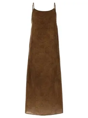 UMA WANG Viscose Blend Anaya Dress - Brown