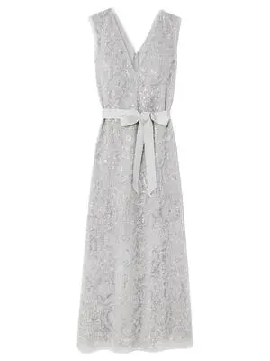 Huishan Zhang Esma Embellished Tulle Gown - No