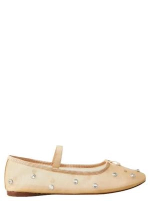 EMILIA WICKSTEAD Embellished Ballet Flats - Nude