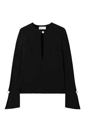 BRANDON MAXWELL Brandon Maxwell Cutout Stretch-Jersey Top