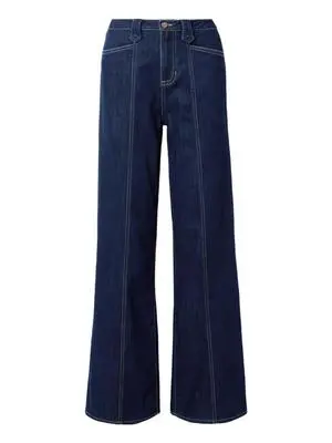 Johanna Ortiz High-waisted Wide-leg Jeans - Black