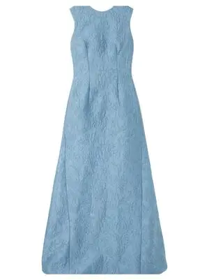 EMILIA WICKSTEAD Open-back Cloqué Maxi Dress - No