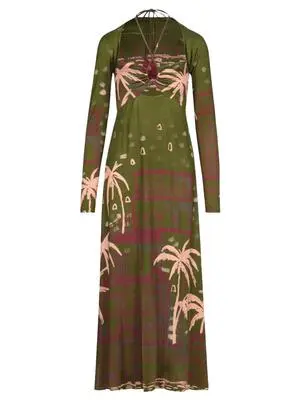 Johanna Ortiz Tropical Print Maxi Dress - No