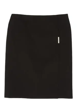 MUGLER Wrap Skirt - Black