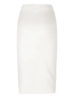 TOM FORD Elasticated Waistband Midi Skirt - White
