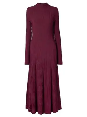 Adam Lippes Ribbed Knit Midi Dress - No