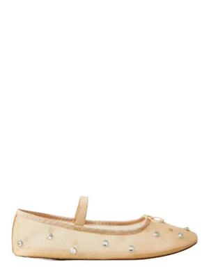 LOEFFLER RANDALL Loeffler Randall Crystal-Embellished Tulle Ballet Flats