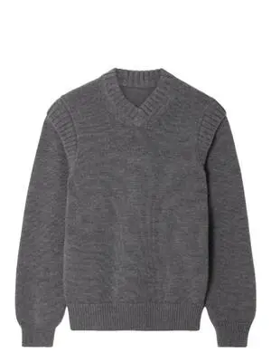 EMILIA WICKSTEAD V-neck Fine Knit Sweater - Black