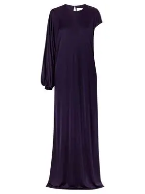 Galvan Roman Asymmetric Jersey Gown - No