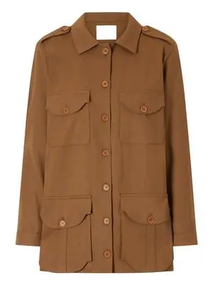 Giuliva Heritage Button-detailed Utility Jacket - Brown