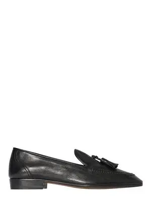 THE ROW Caden Loafer With Almond Toe - Black