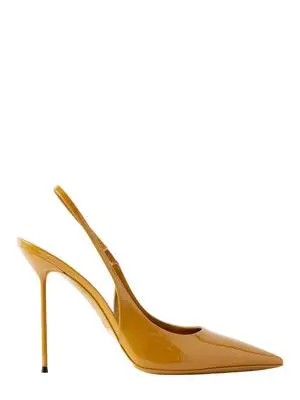 Paris Texas Paris Texas 105 Lidia Patent Leather Slingback Pumps Brown