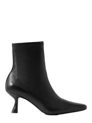 LOEFFLER RANDALL Leather High Heel Boots - Black