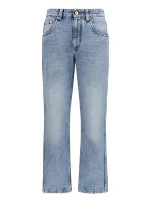 Brunello Cucinelli Straight Five-pocket Denim Pants - Blue