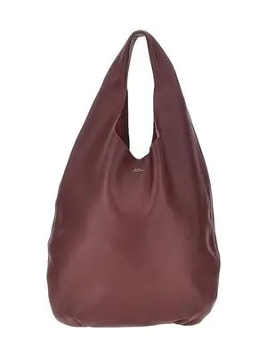 A.p.c. Le Neige Grained Leather Shoulder Bag - Red